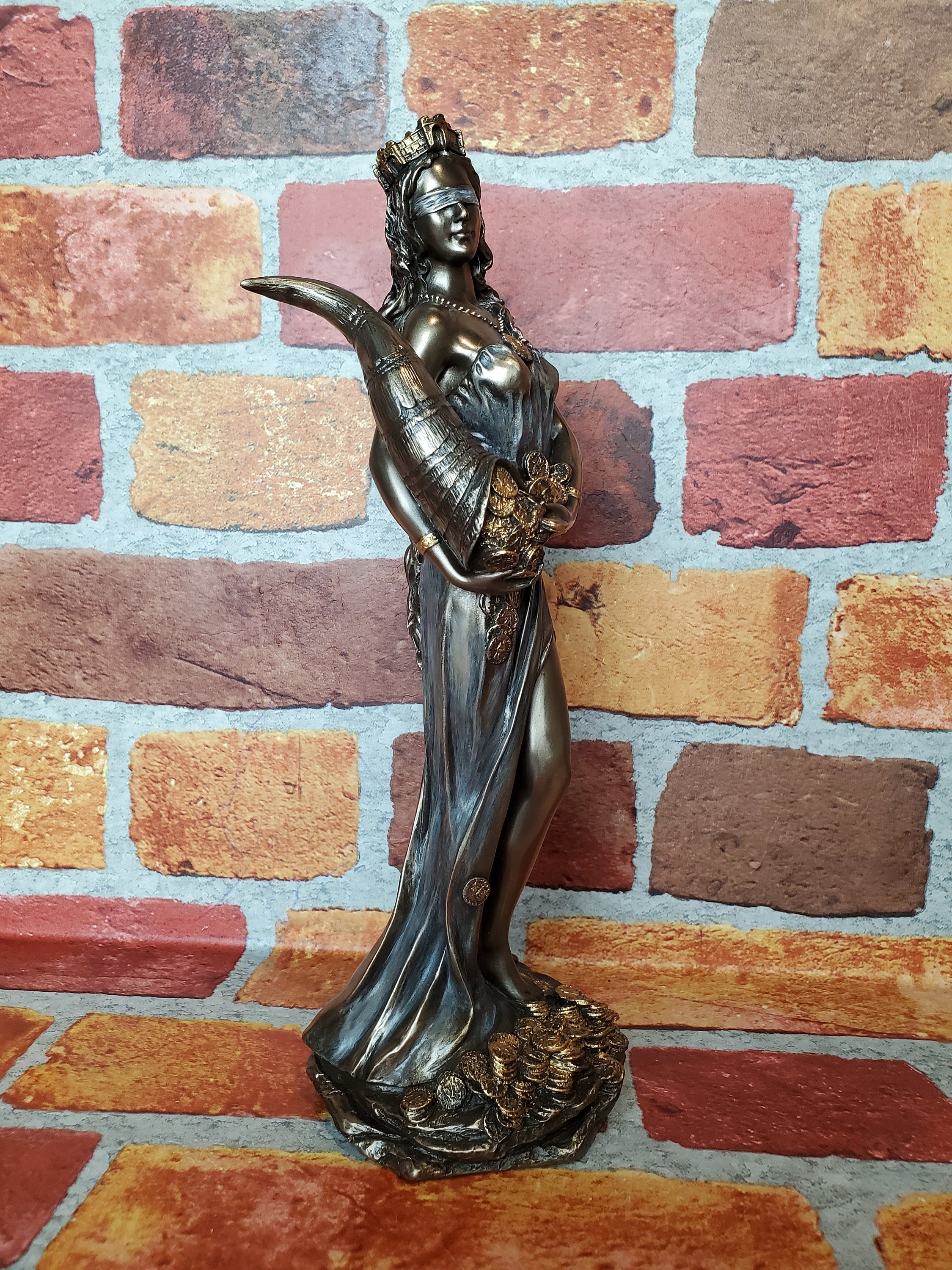 Vintage Fortuna Statue Roman Goddess of Fortune and Wealth - Etsy
