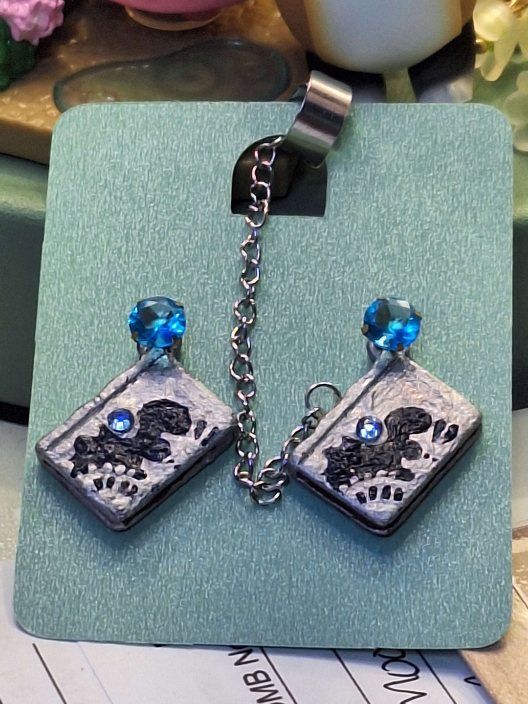 Vanitas Book Earrings made to Order - Etsy