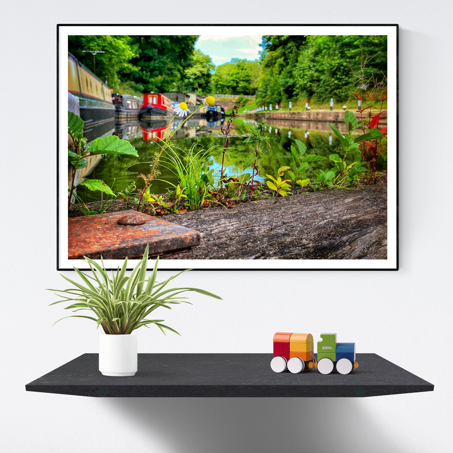 Knowle Locks. Grand Union Canal. Narrowboat. Spring Flowers. Canal Gift ...