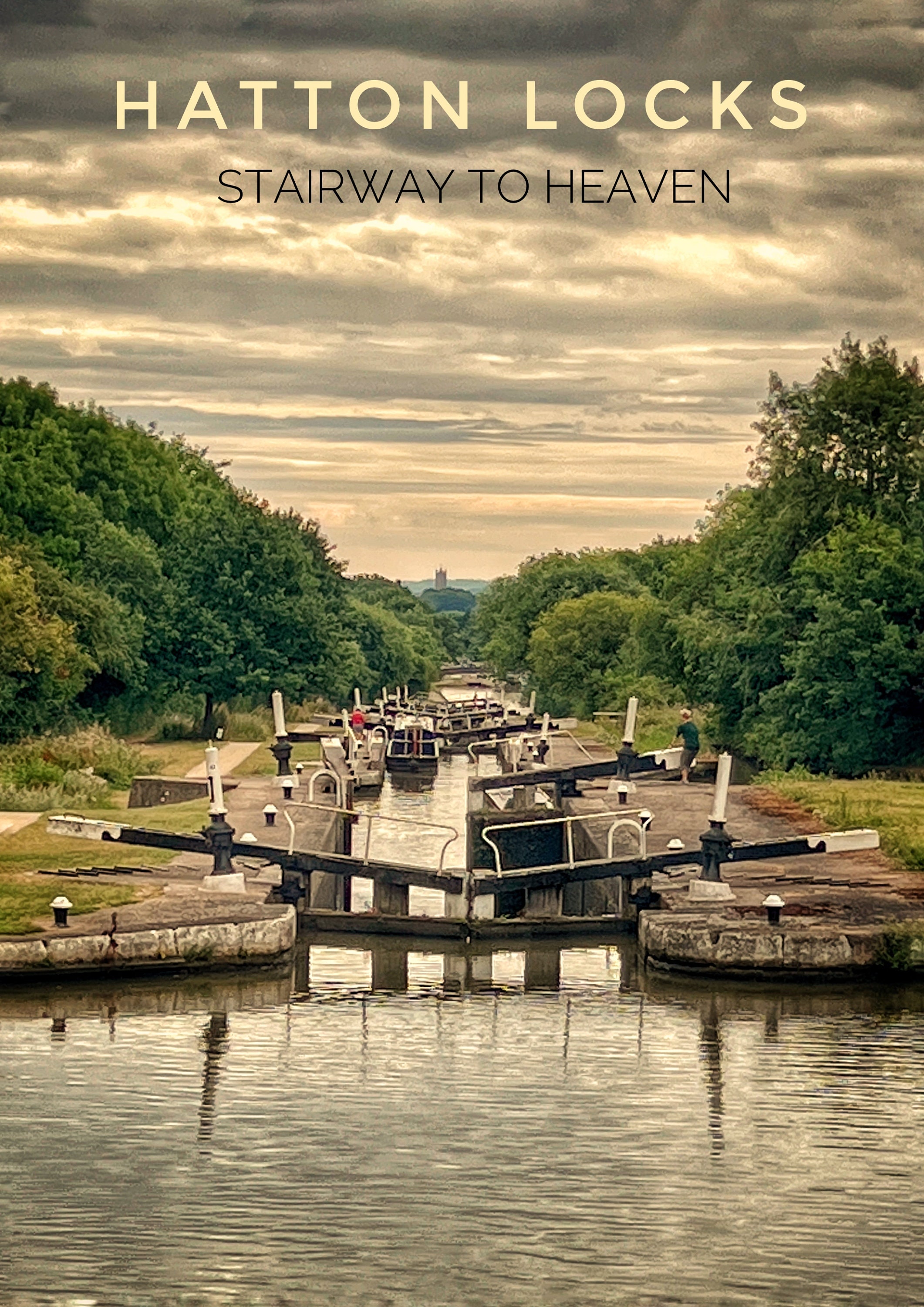 Stunning Sky at Hatton Locks. Grand Union Canal. Warwick. Travel Poster ...