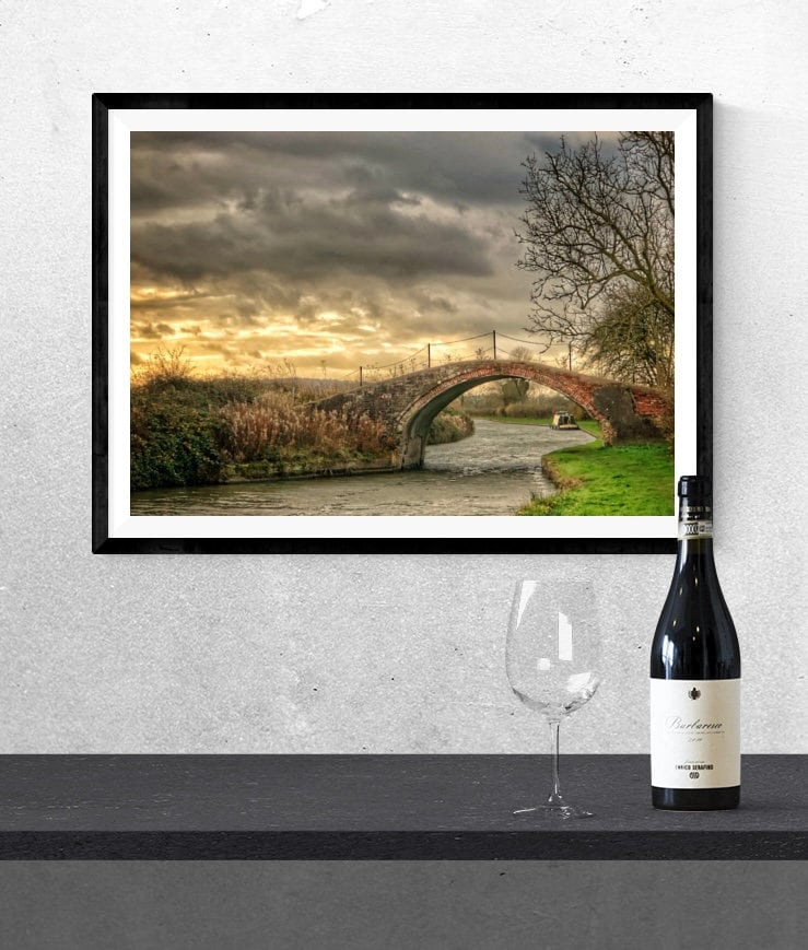 Oxford Canal, Stunning Sky, Canal Photo Print, Narrowboat Gift, Canal ...