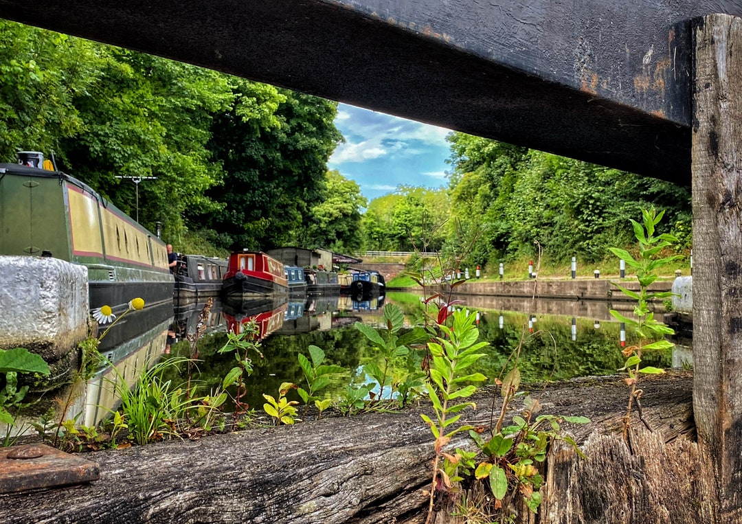 Knowle Locks. Grand Union Canal. Narrowboat. Spring Flowers. Canal Gift ...