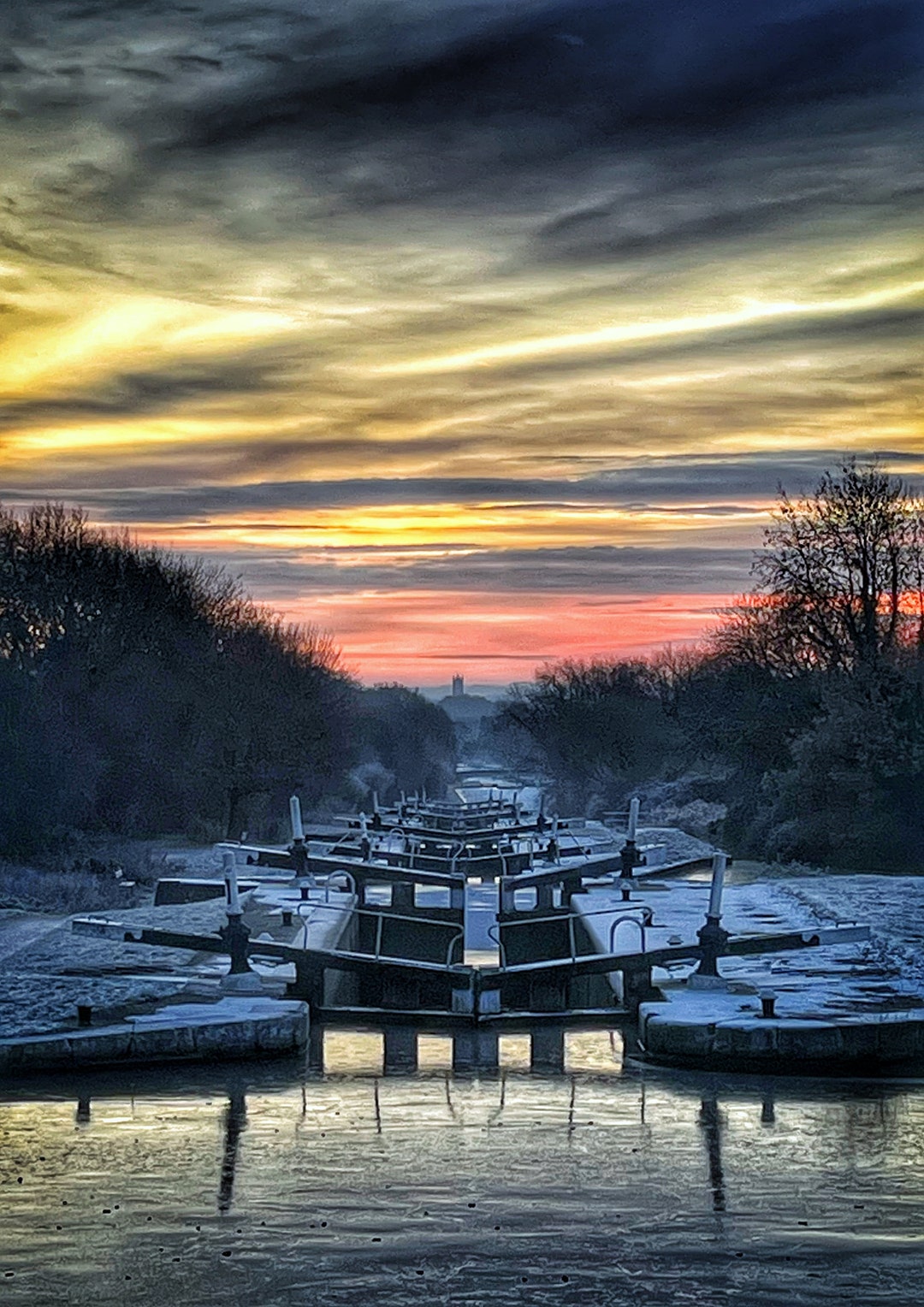 Hatton Locks, Stunning Sunrise, Spectacular Sky, Warwick. Grand Union ...