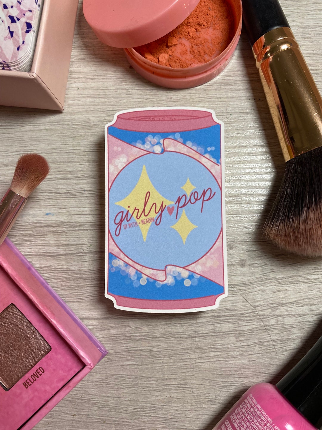 Girly Pop Soda Can Sticker - Etsy