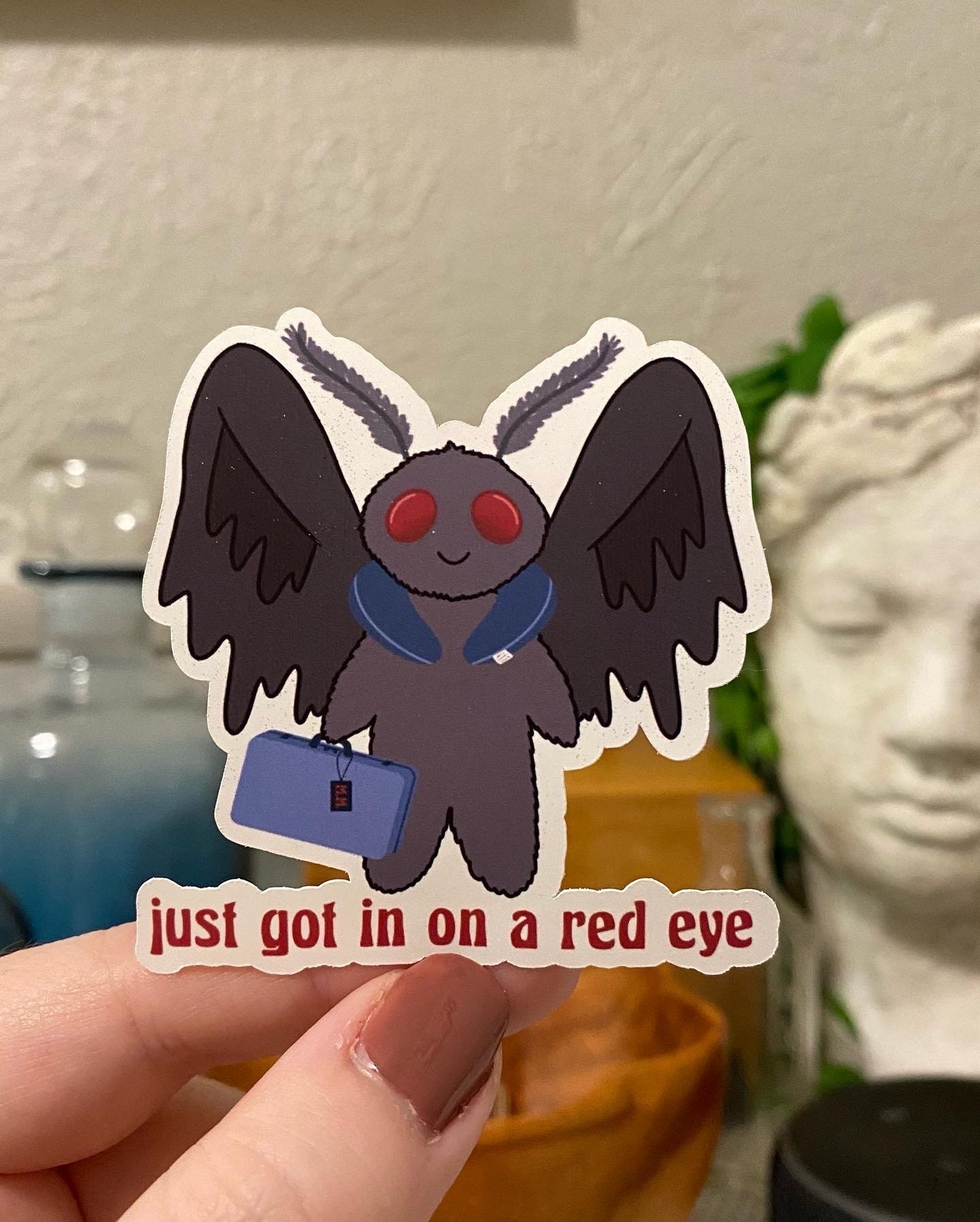 Mothman 'cryptid Cuties' Sticker - Etsy