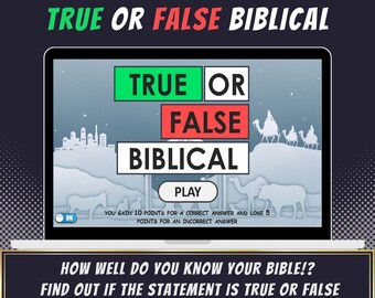 True or False Biblical, Samson, Bible Quiz, Bible Trivia, Virtual ...