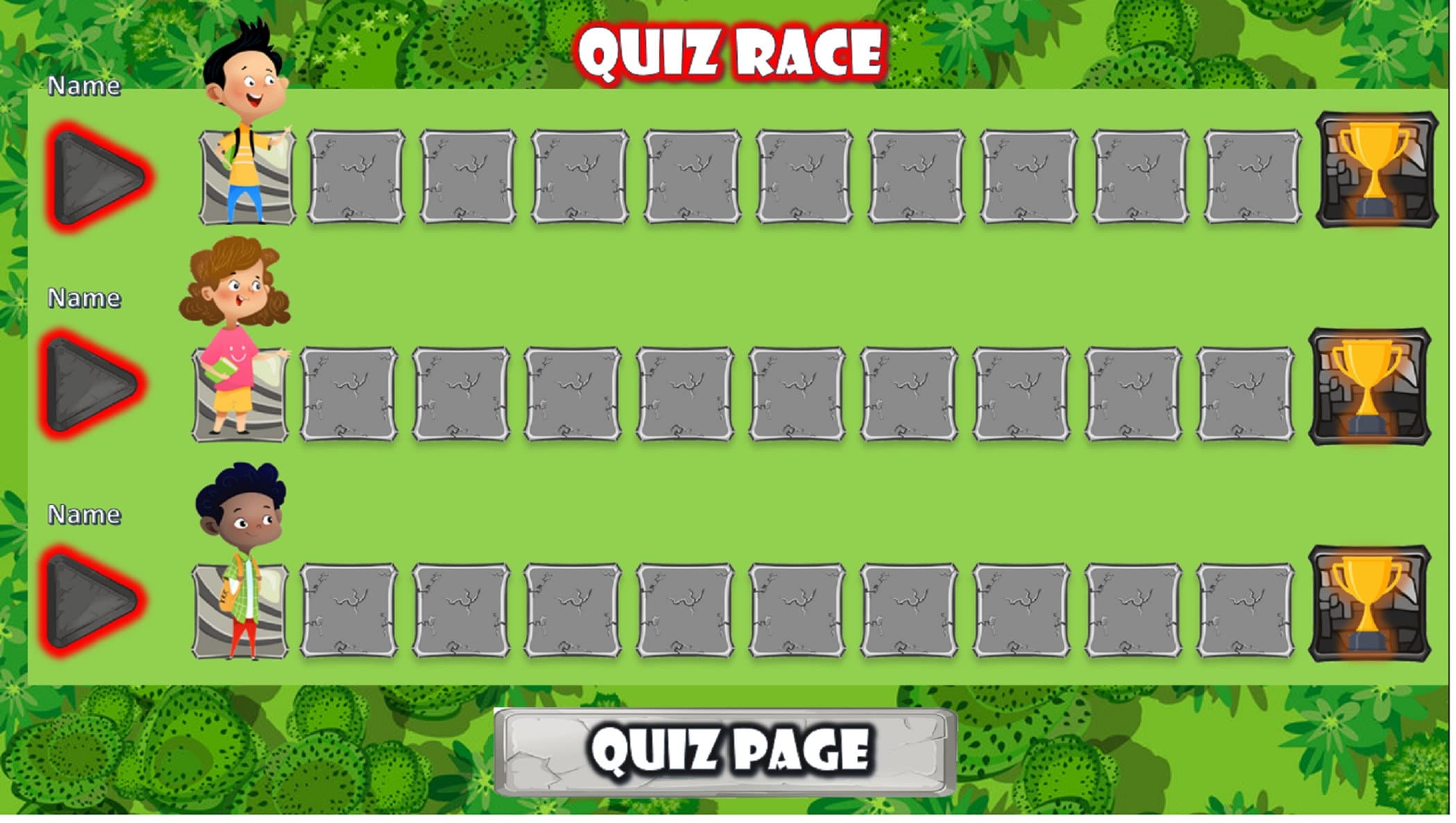 Kids Classroom Quiz Race Powerpoint Game Template (digital Download) - Etsy