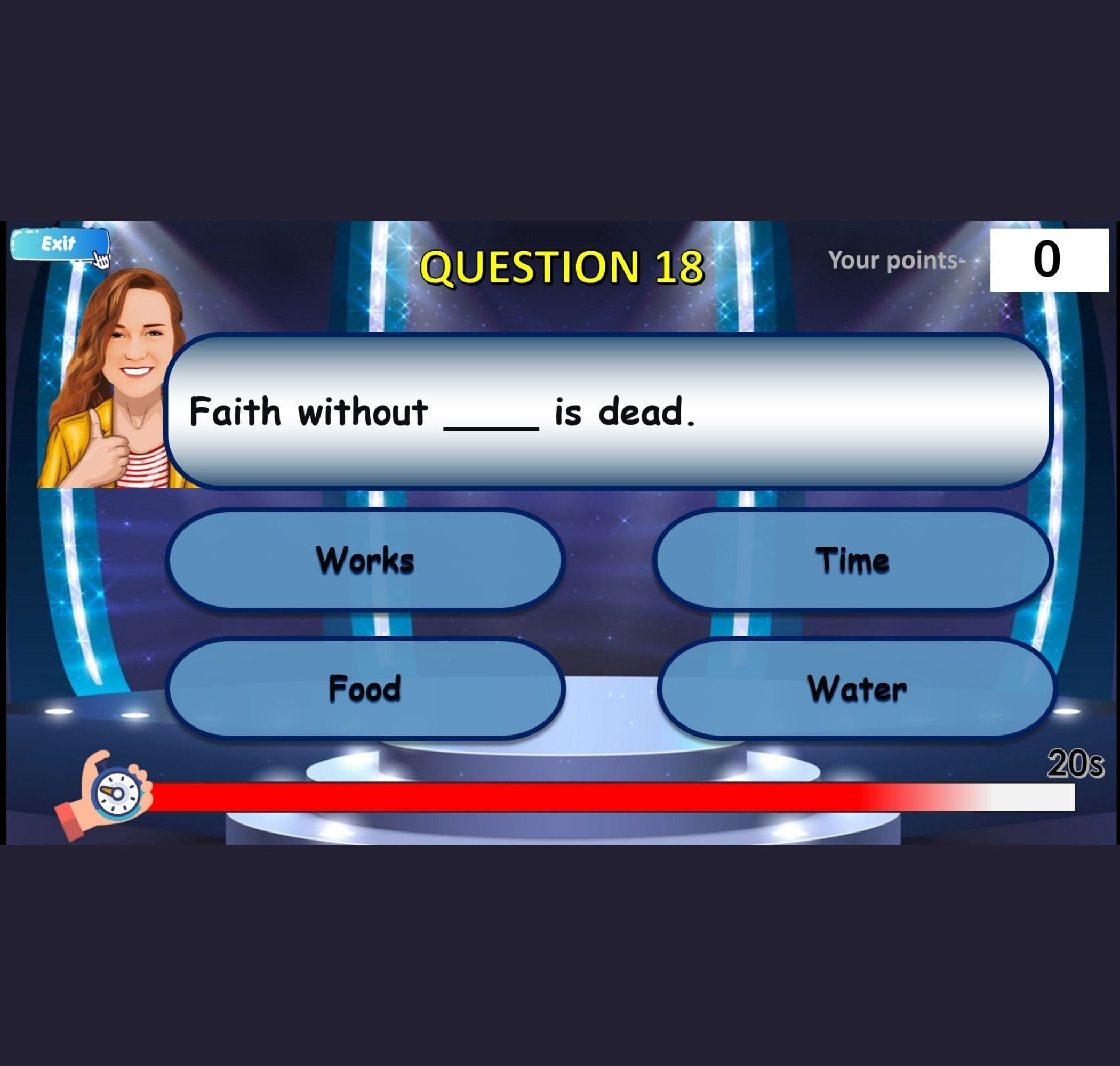 Bible Quiz With Becca, Bible Trivia, Virtual Game, Powerpoint Night Fun ...