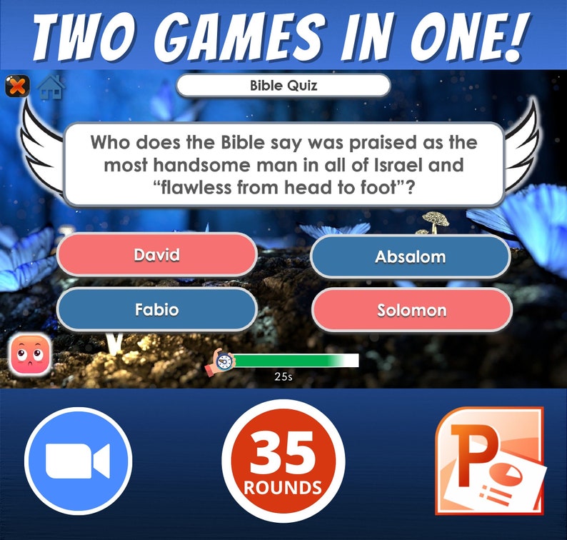 Prueba Bíblica, Trivia Bíblica, Virtual Two Games in One, PowerPoint ...