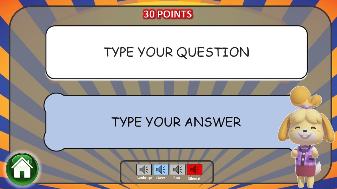 Editable Kids Jeopardy Powerpoint Game, Classroom or Virtual (digital ...