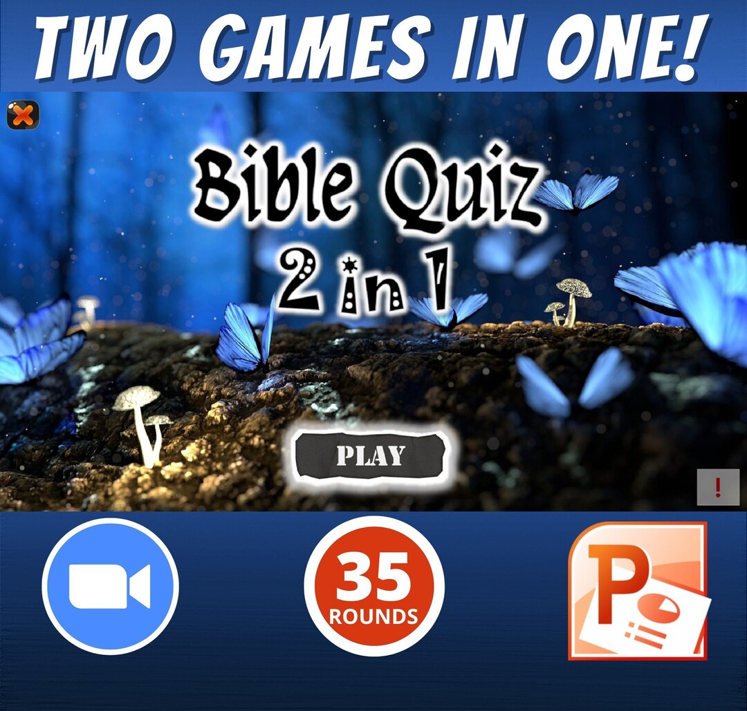 Prueba Bíblica, Trivia Bíblica, Virtual Two Games in One, PowerPoint ...