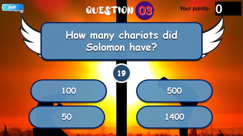 Interactive Bible Quiz Game: Customizable Powerpoint (digital Download ...