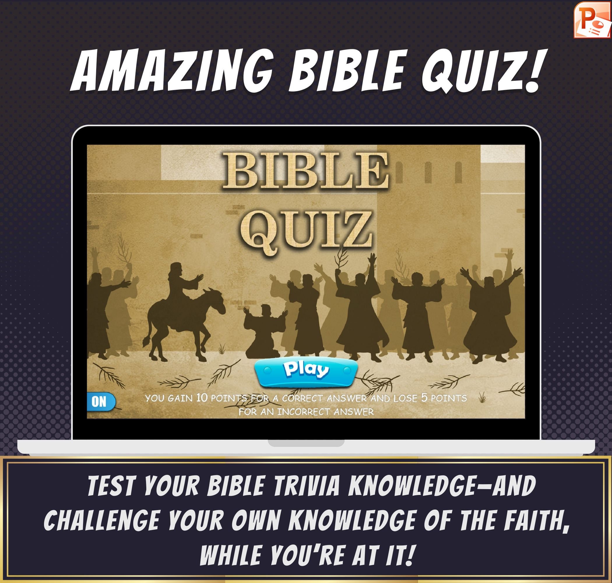 Cuestionario bíblico Trivia bíblica Juego virtual - Etsy México