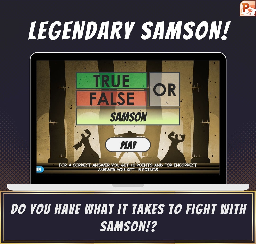 True or False Biblical, Samson, Bible Quiz, Bible Trivia, Virtual ...