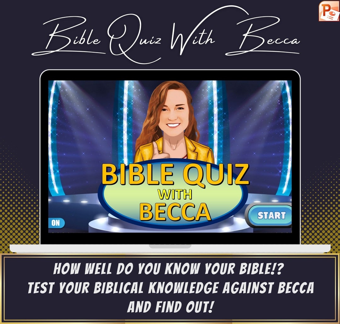 Bible Quiz Game: Customizable Family Fun (powerpoint Digital Download ...