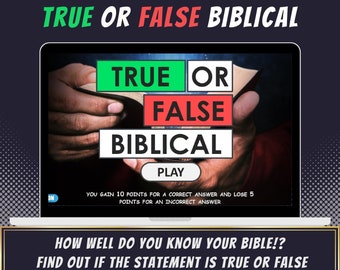 True or False Biblical, Samson, Bible Quiz, Bible Trivia, Virtual ...