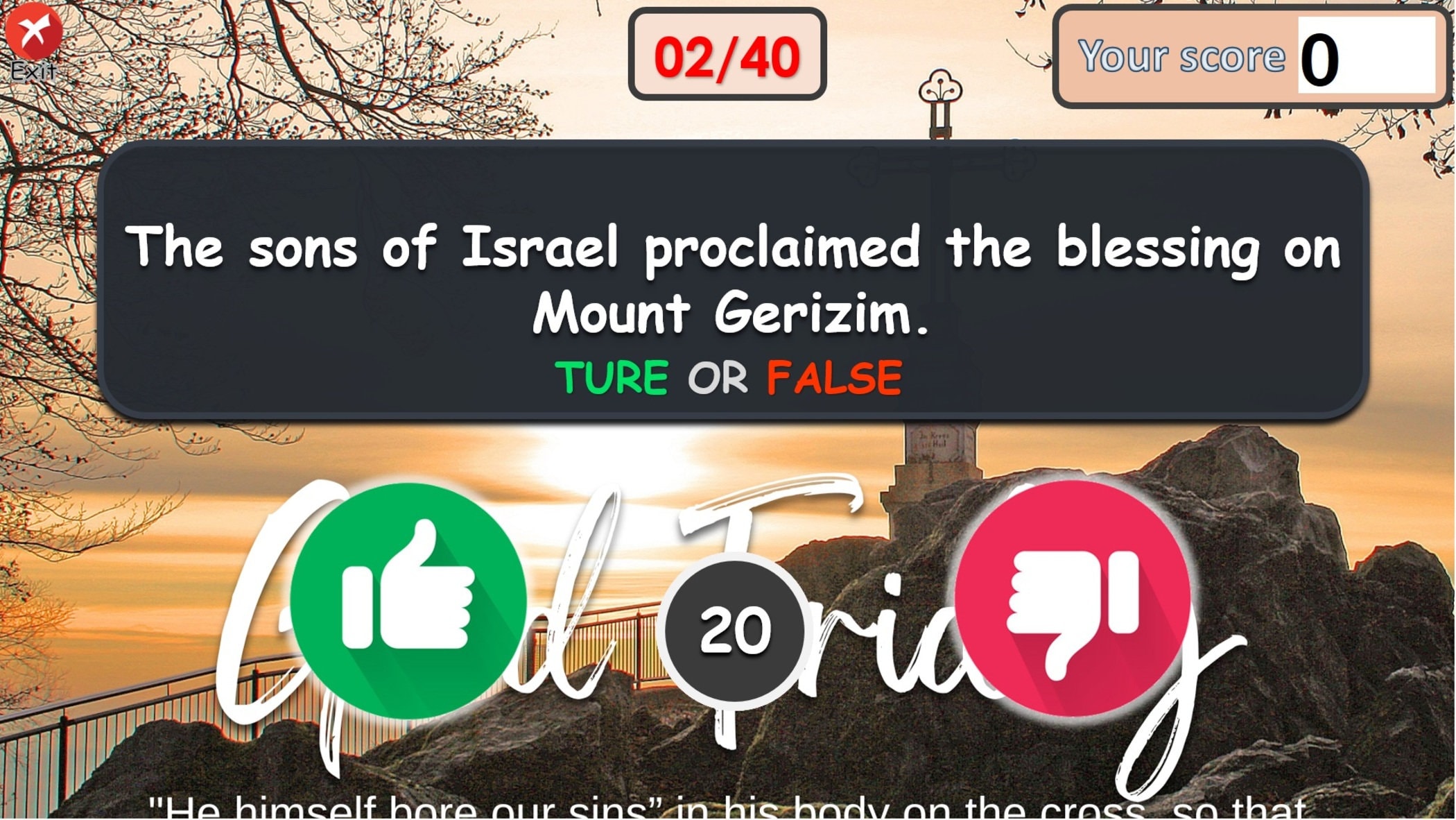True or False Bible Quiz Game: Virtual Powerpoint Fun (customizable) - Etsy