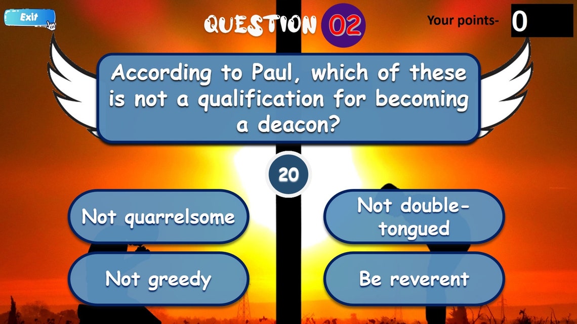 Interactive Bible Quiz Game: Customizable Powerpoint (digital Download ...