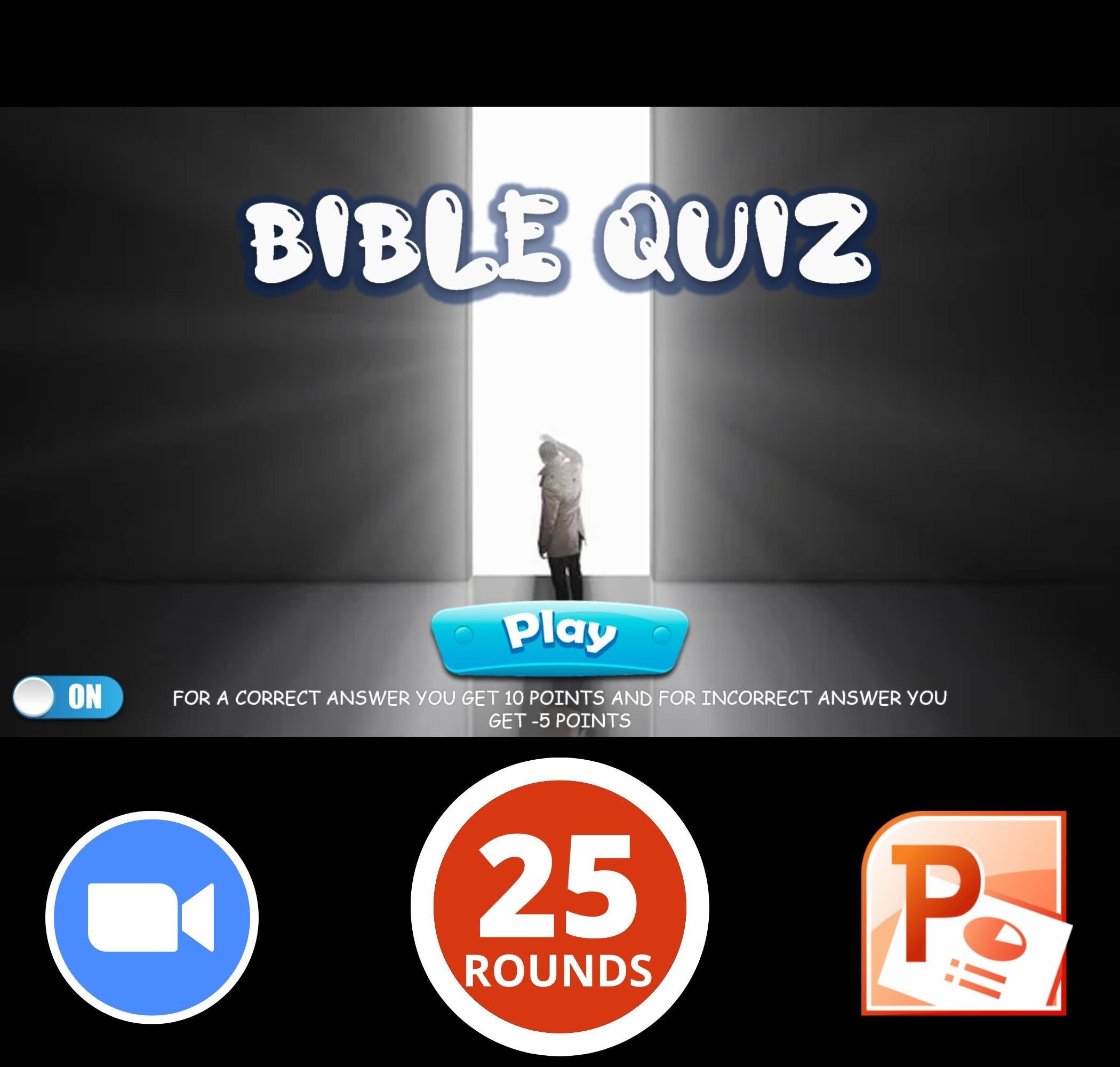 Bible Quiz Bible Trivia Virtual Game Virtual Powerpoint - Etsy