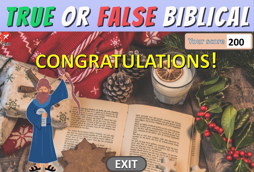 True or False Bible Quiz: Fun Family Powerpoint Game (customizable) - Etsy