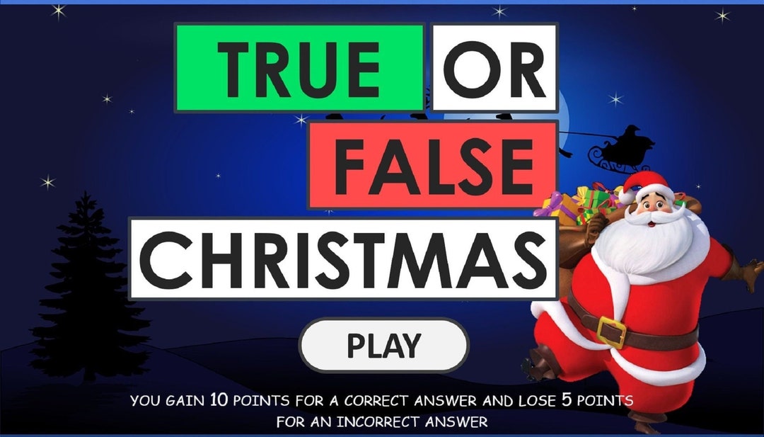 Best Christmas True or False Game With Sound Effects and Beautiful ...