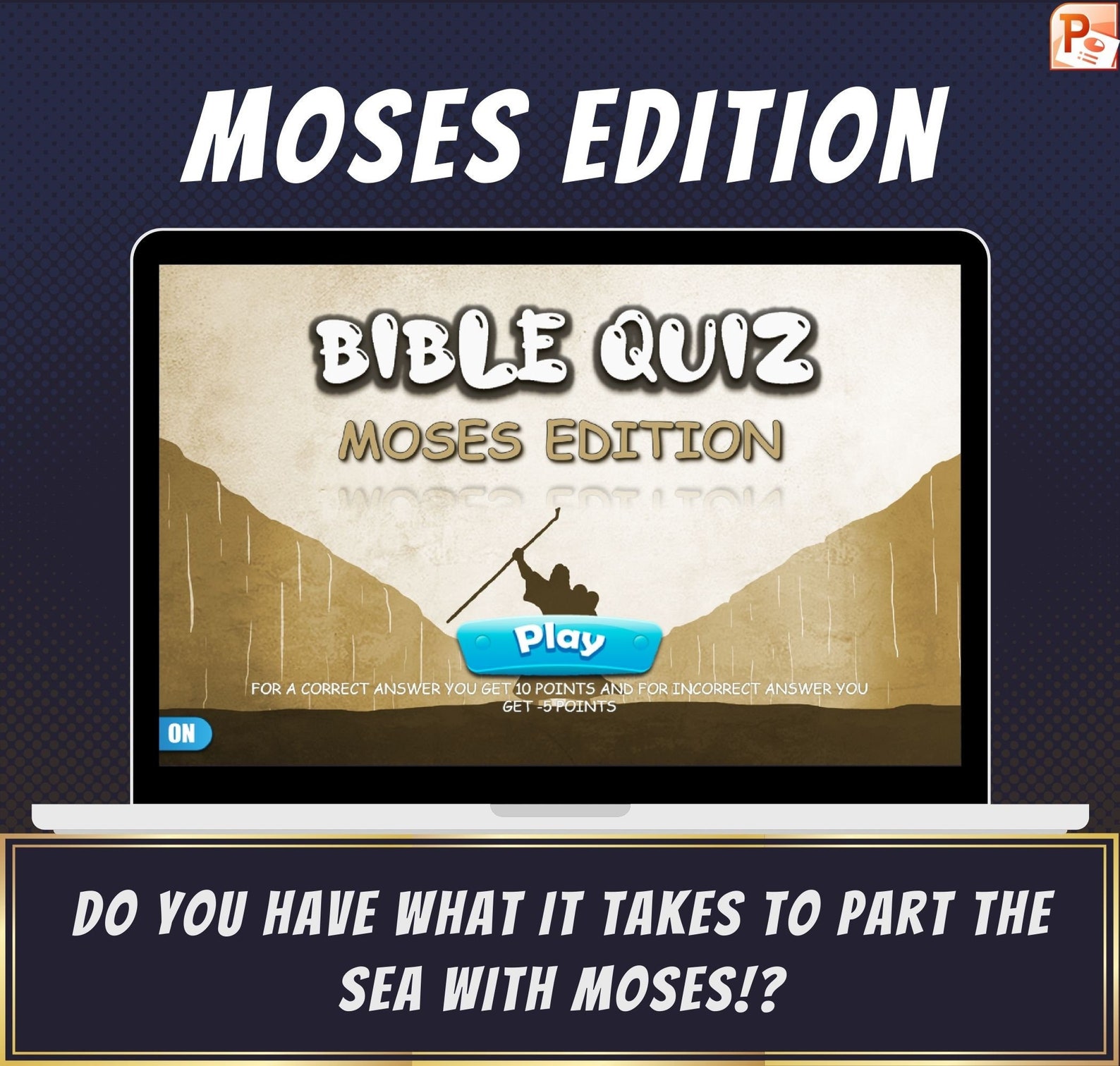 Moses Bible Quiz Game: Virtual Powerpoint Trivia (customizable) - Etsy