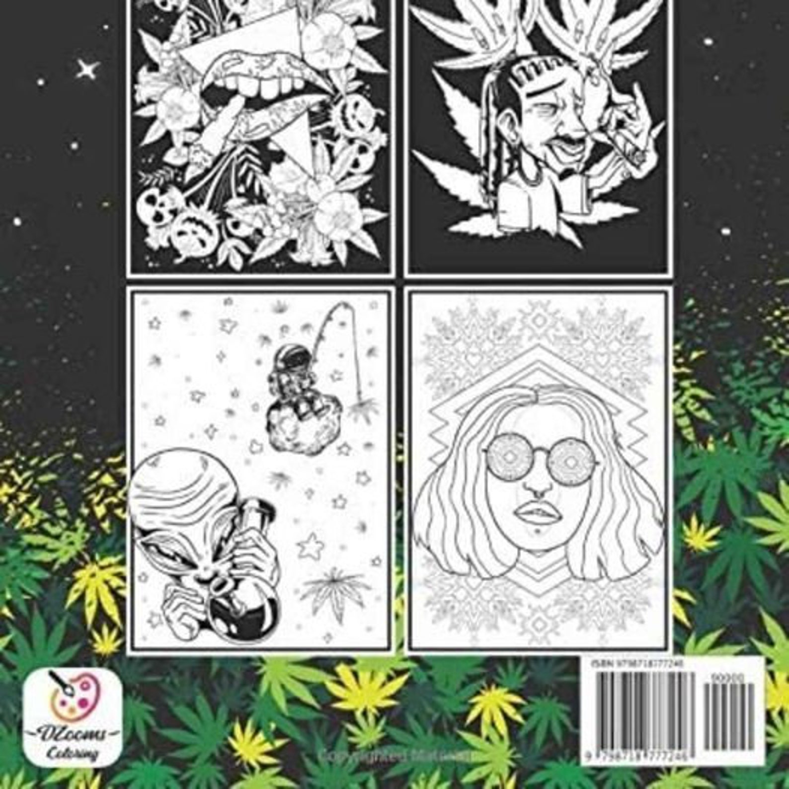 Queen Stoner Adult Coloring Book. Free Shipping Trippy Art Gifts - Etsy