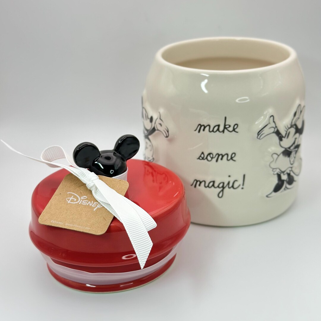 Mickey and Minnie Mouse Jar by Rae Dunn | Treat Jar by Rae Dunn | Small ...