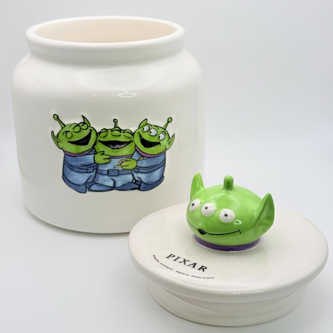 Toy Story Alien Cookie Jar by Rae Dunn | the Claaaaw Pixar Canister - Etsy