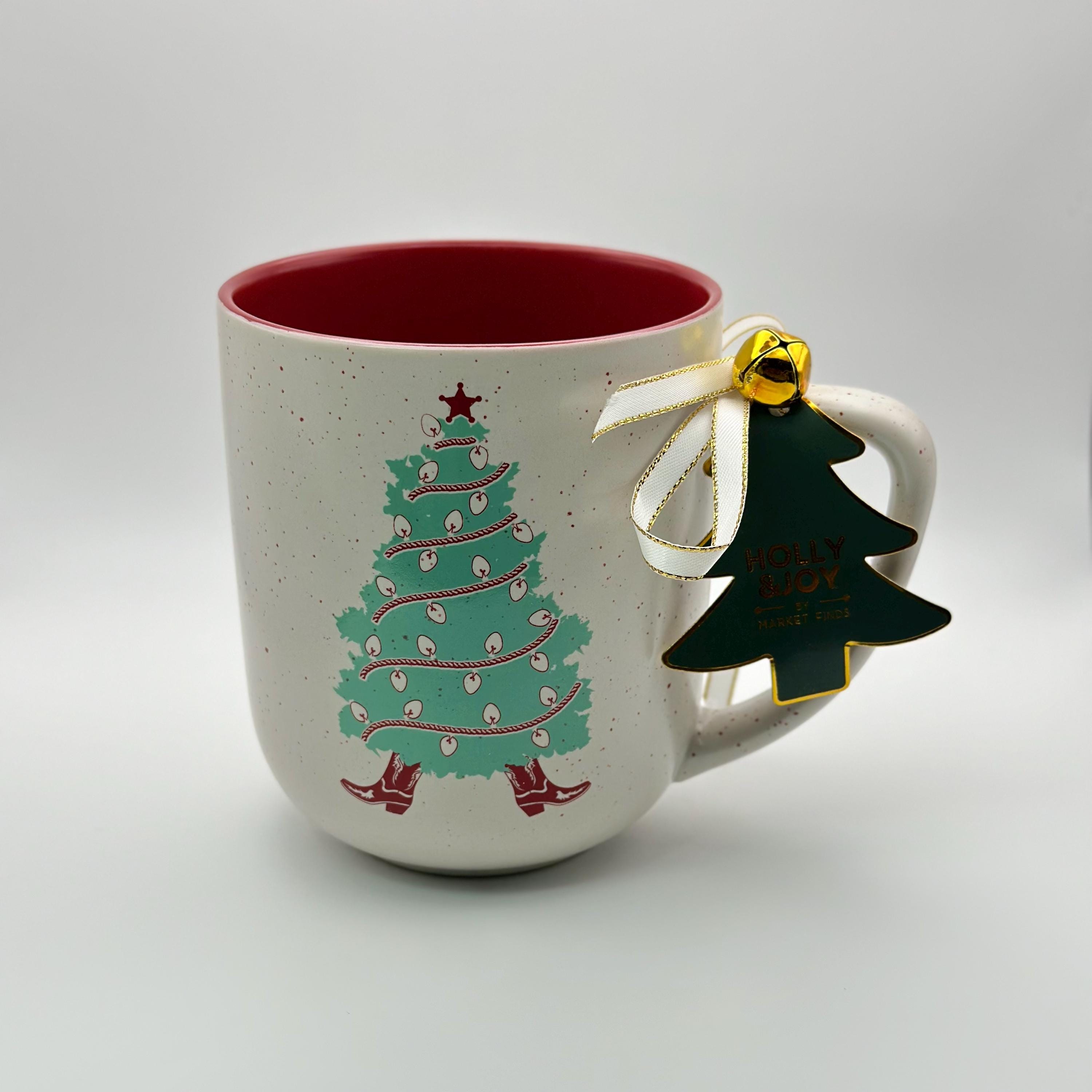 Christmas Tree Wearing Red Cowboy Boots Mug by Mrkt Finds Holly & Joy ...