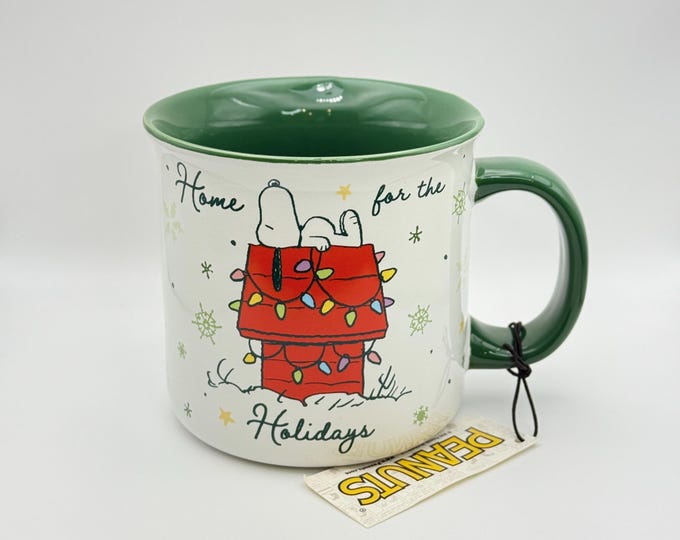 Peanuts Snoopy Resting on His Iconic Red Doghouse Christmas Mug | Home ...