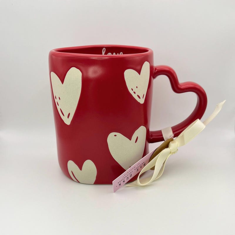 Red Heart Mug - Etsy
