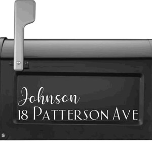 Custom Mailbox Name Vinyl Permanent - Etsy