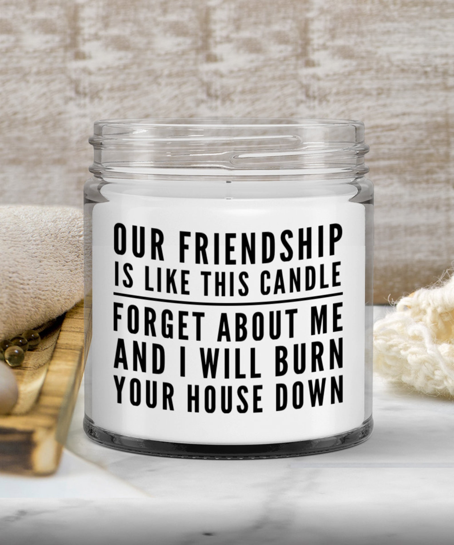 Our Friendship is Like This Candle Bestfriend Candle Funny - Etsy