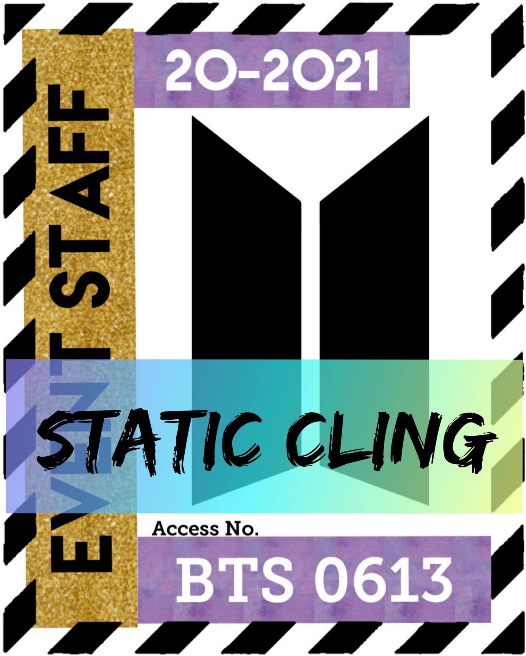 BTS ARMY Sticker Car Decals BTS Bangtan Parking Permit Paper Paper ...