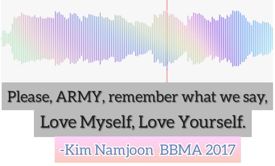 Kim Namjoon, RM Voice Signature Sticker, BTS, Love Yourself, Bbmas - Etsy