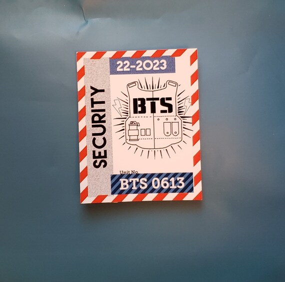 BTS ARMY Sticker Car Decals BTS Bangtan Parking Permit Paper Paper ...
