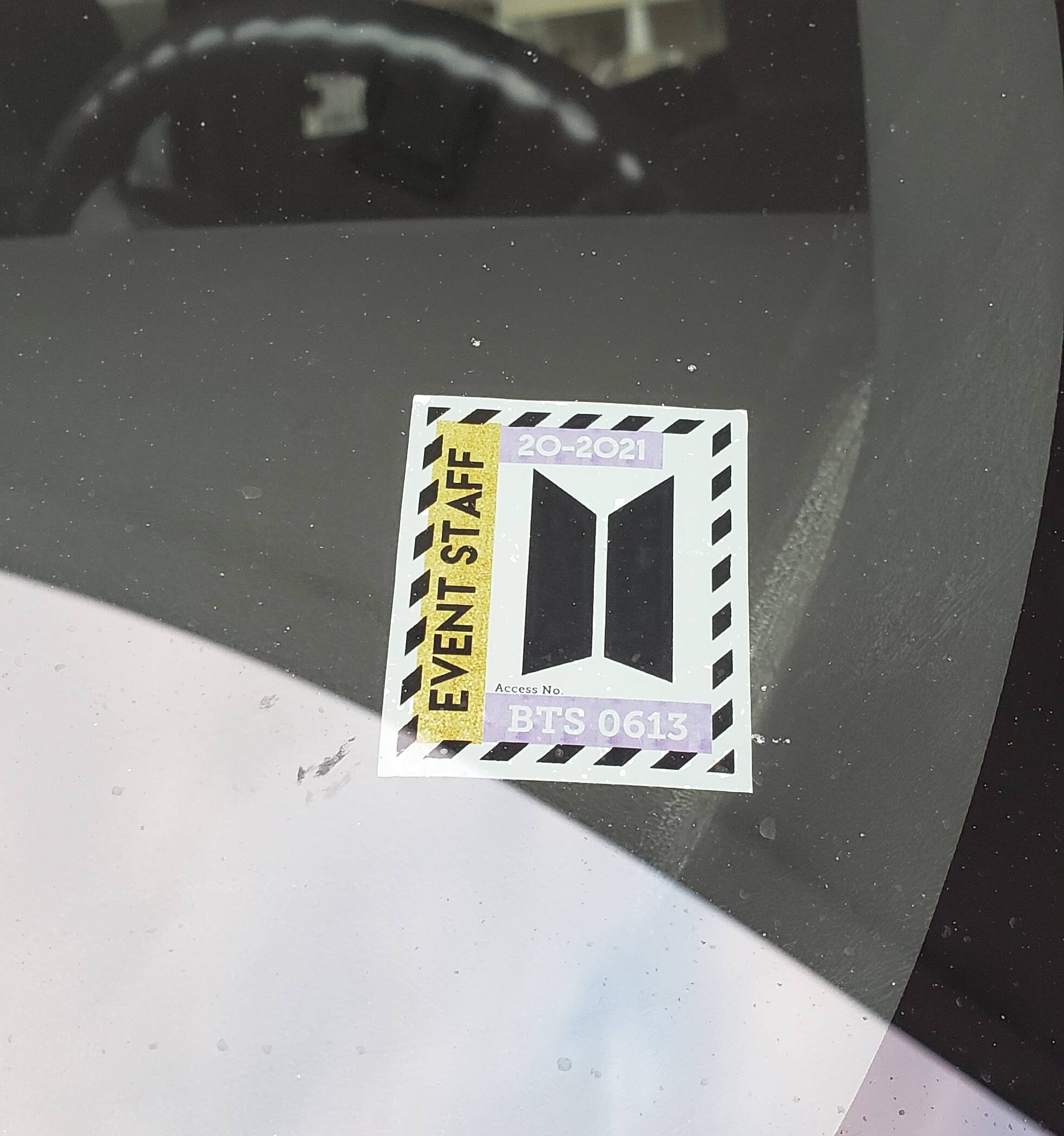 BTS ARMY Sticker Car Decals BTS Bangtan Parking Permit Paper Paper ...