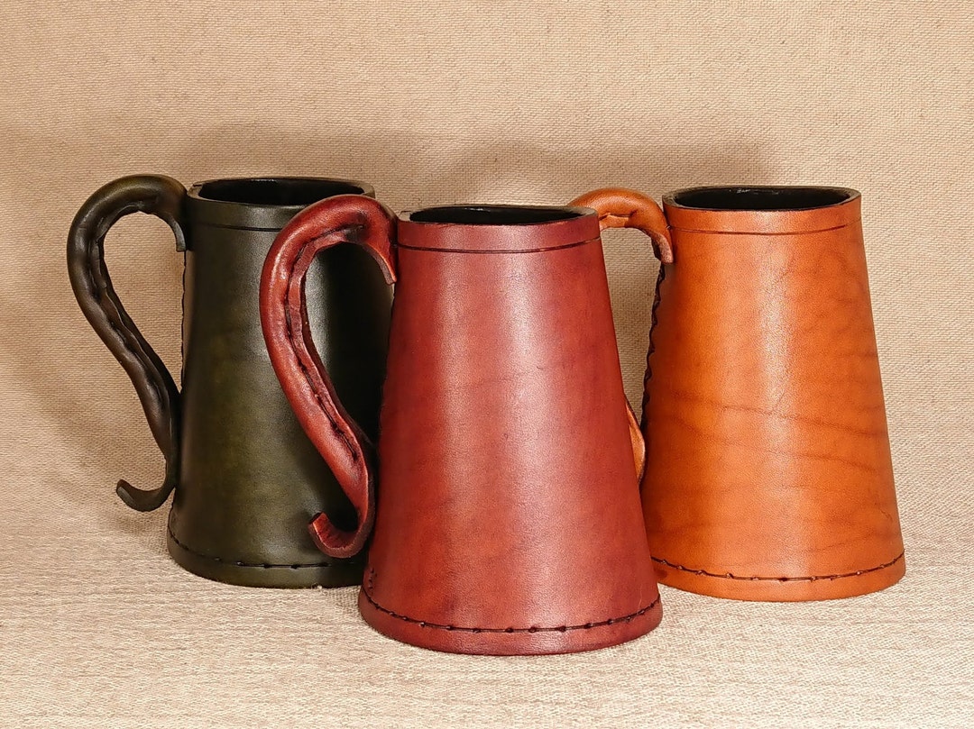 Handmade Leather Tankard. Tudor Tankard. Approx One Pint - Etsy