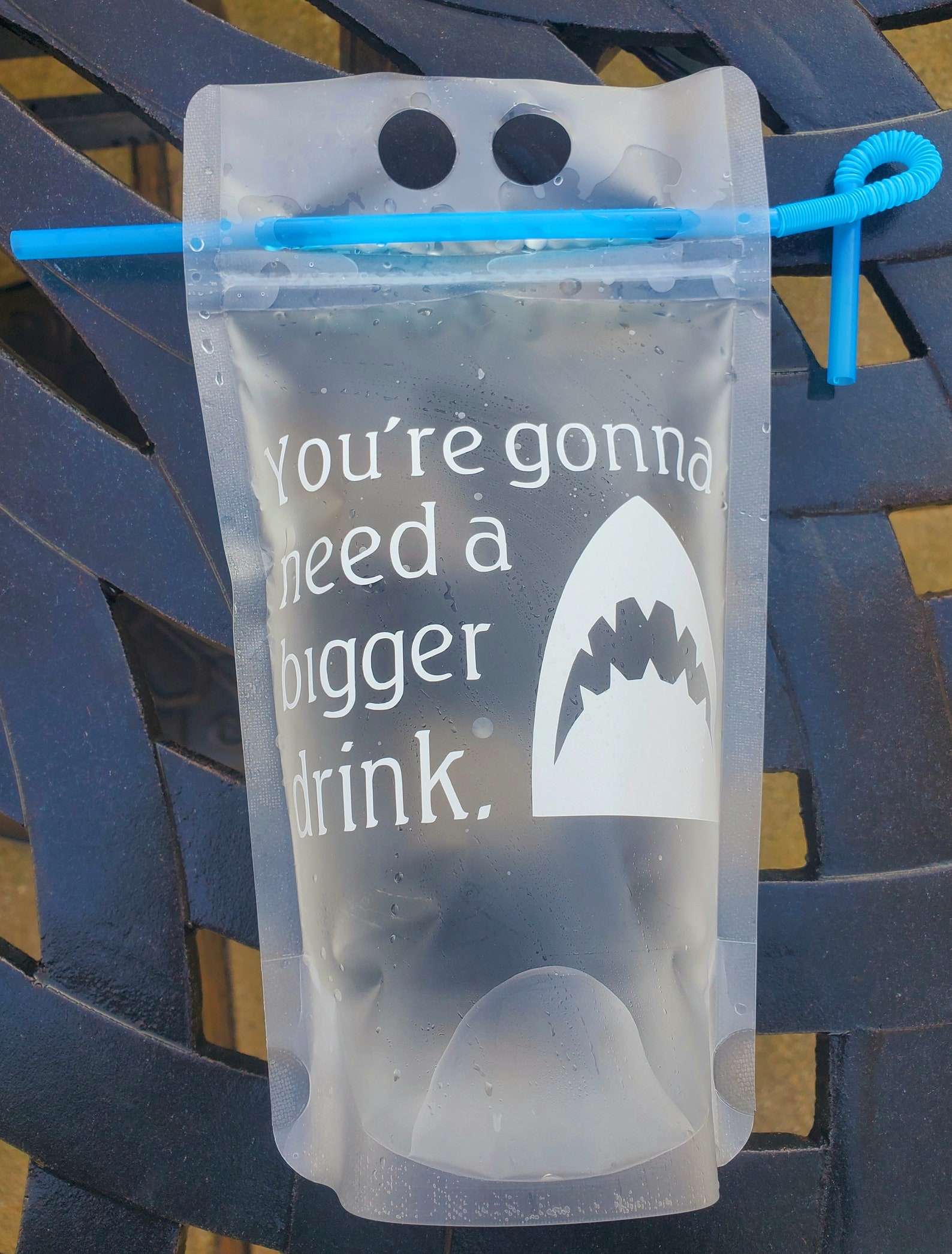 Adult Drink Pouches/boozy Bags/beach Drink Pouches/tan and | Etsy