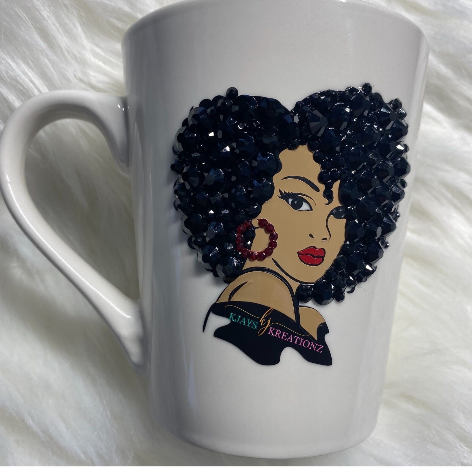 Black Beauty Classy Diva Afro Woman Coffee Mug Mug - Etsy