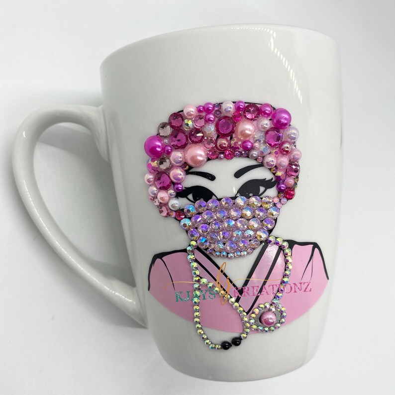 Nurse Bling Mug Doctor Mug Essential Worker Custom Gifts for - Etsy