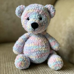 Bertie Bear Crochet Pattern - Amigurumi Teddy Bear Pattern - Etsy