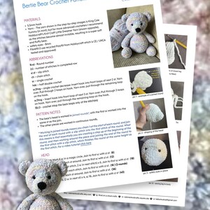 Bertie Bear Crochet Pattern - Amigurumi Teddy Bear Pattern - Etsy