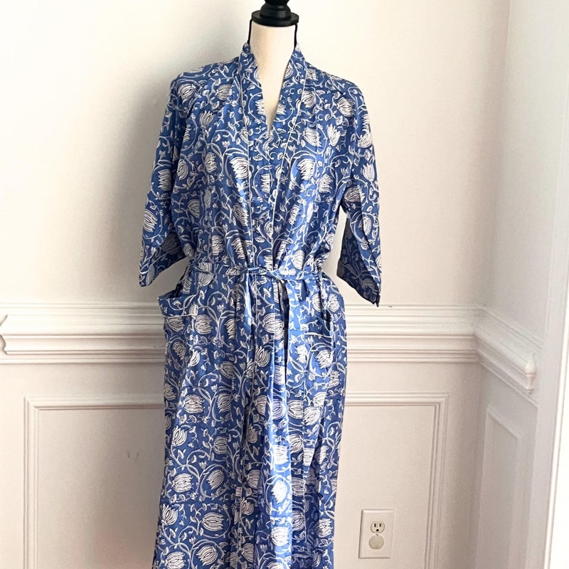Cotton Kimono Robe - Etsy