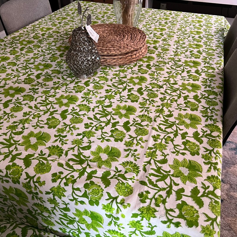 Block Print Tablecloth - Etsy