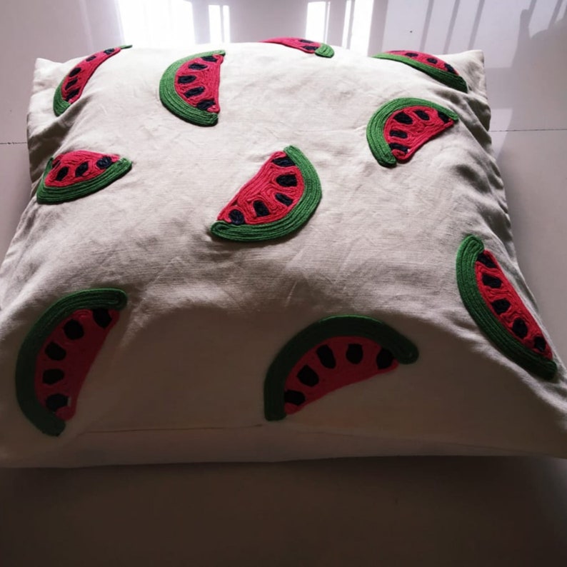 Watermelon Pillow Wedge Pillow Fruit Throw Pillow Cover for - Etsy
