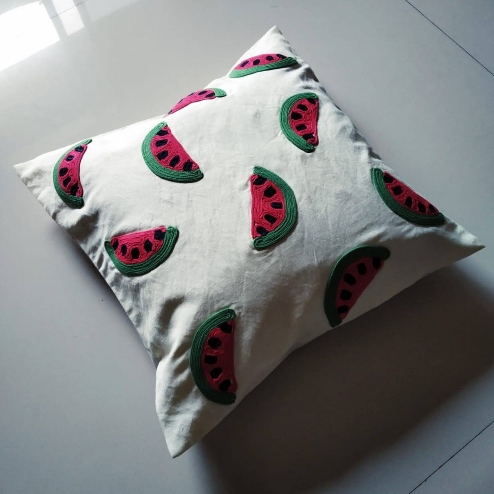 Watermelon Pillow Wedge Pillow Fruit Throw Pillow Cover for - Etsy