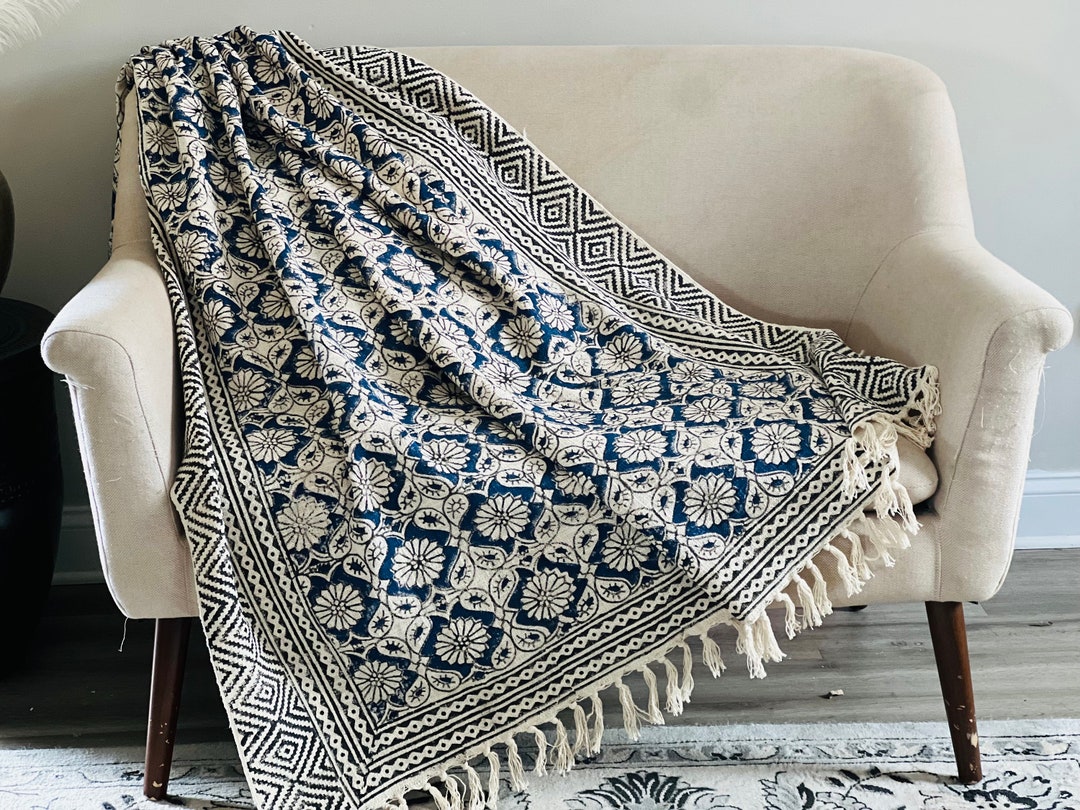 Beautiful Handmade Boho Throw Blanket for Couch/home, Bohemian Decor ...