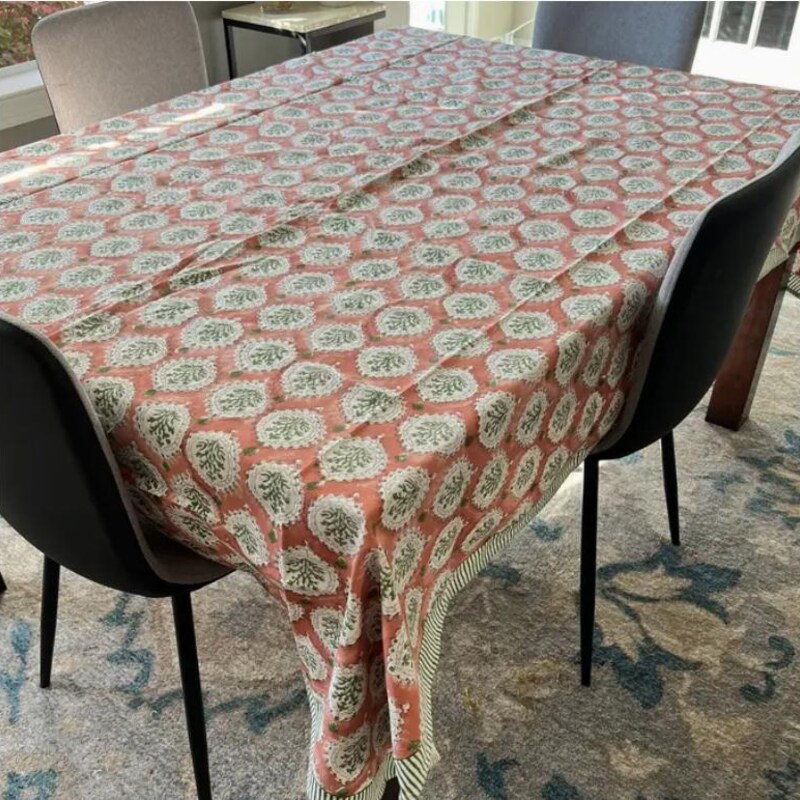 Block Print Tablecloth - Etsy